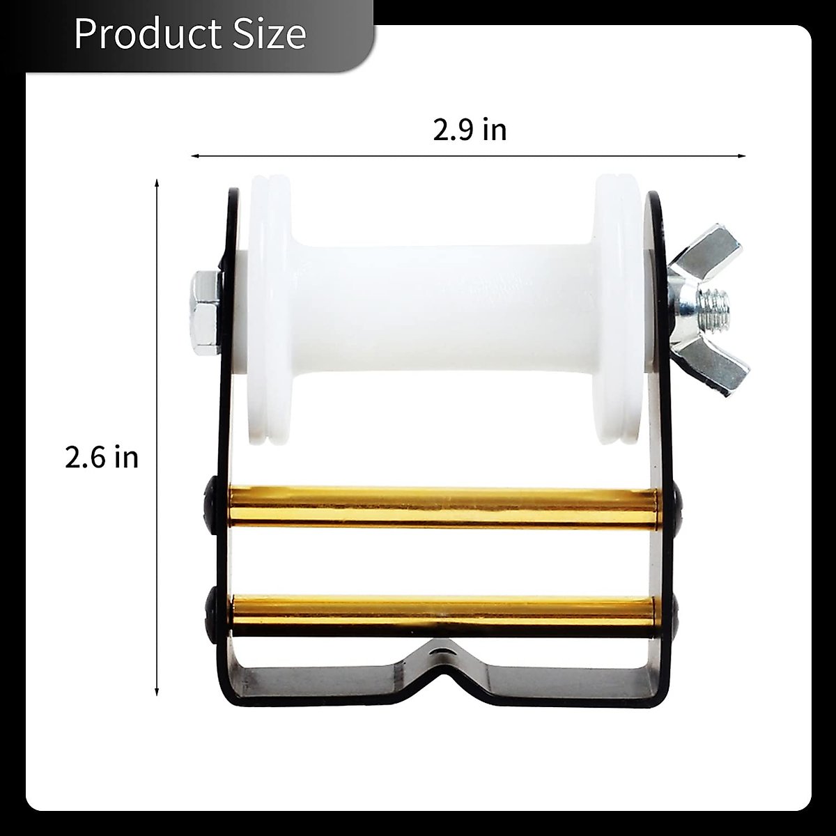 FENJANER Archery Bow String Serving Thread Jig Bowstring Serving Thread 120 yard/110m for Compound Recurve Bow Hunting Shooting Accessories (Black2)