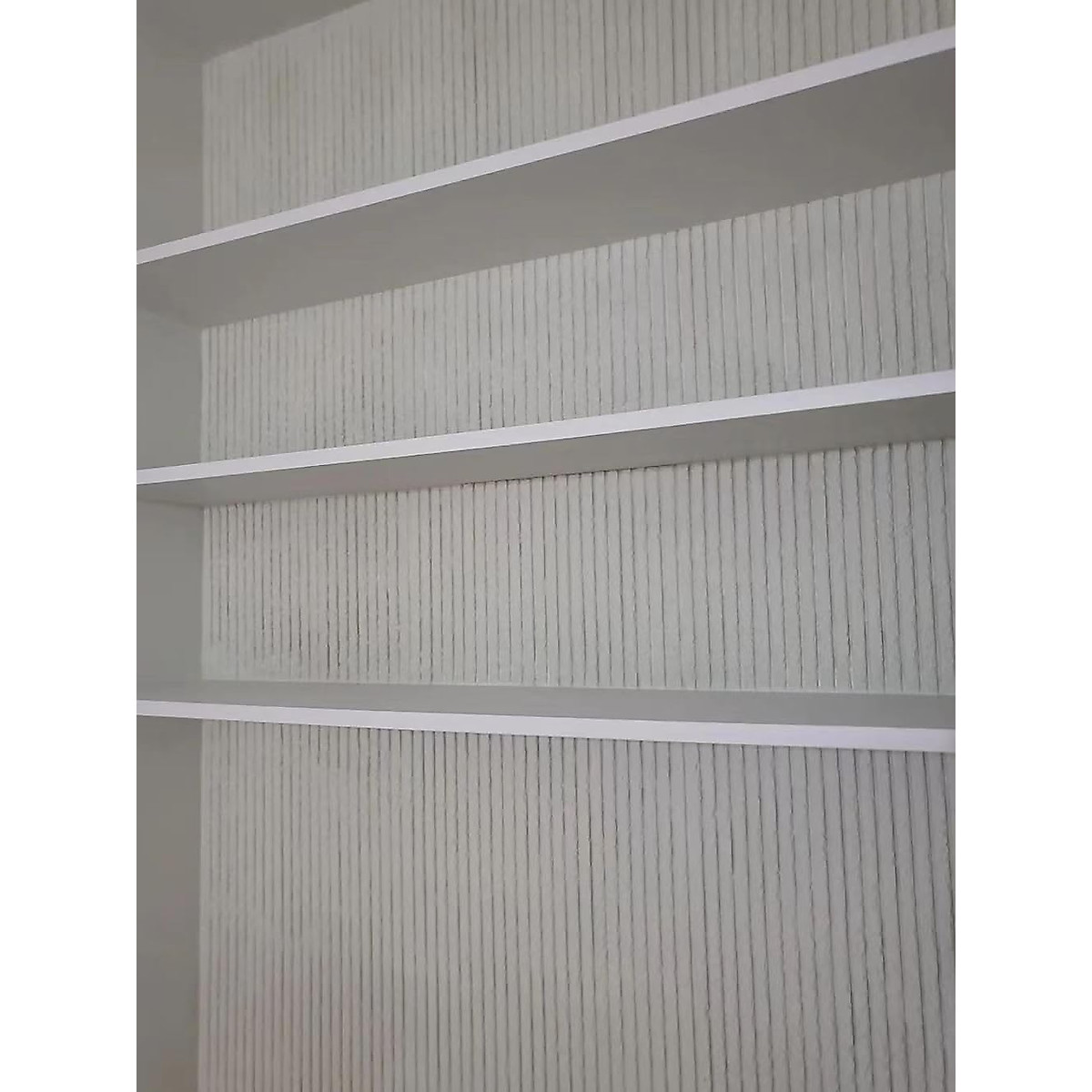 Ribbed Textured Stone Flexible Wall Cladding Panels, Beige and Black