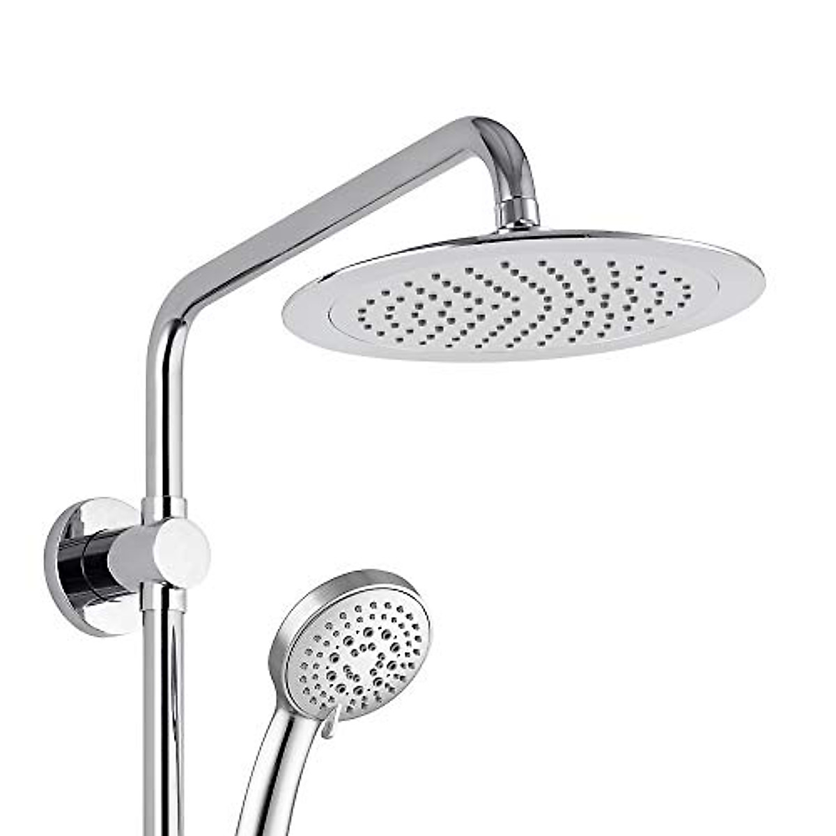 PULSE ShowerSpas 1088-CH SeaBreeze II Shower System with 8" Rain Showerhead, Slide Bar and Multi-Function Hand Shower, Polished Chrome