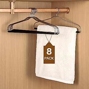 FREZON Extra-Wide Drapery Hangers Blanket Hangers Heavy Duty Space Saving with Nonslip Tube- Great for Quilts, Sleeping Bags, Comforters, Table Cloths(8 Pack)