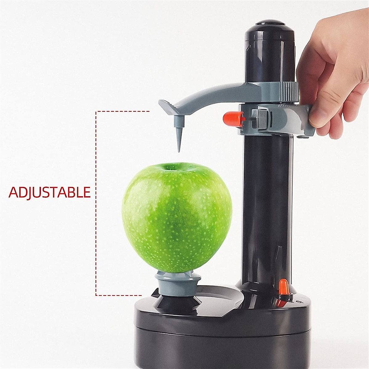 LKL Electric Peeler Rotating Potato Peelers Stainless Steel Apple Fruit Vegetable Peeling Machine Automatic Multi Function Kitchen Peeling Tool (Color : Black)