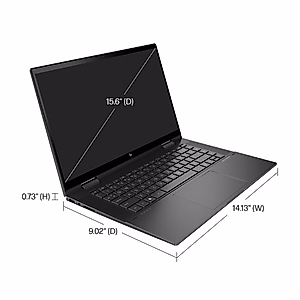 HP Envy x360 15 FHD 2-in-1, Touchscreen Laptop, 2023 Newest Upgrade, AMD Ryzen 5 5625U, 32GB RAM, 1TB SSD, Backlit Keyboard, HDMI, Fast Charge, Windows 11, School and Business Ready, ROKC HDMI Cable