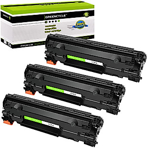 greencycle Compatible CF283A 83A Toner Cartridge Replacement for HP Laserjet Pro MFP M125a M125nw M125rnw M225dn M225dw M127fw M201dw M201n Printer ( Black,3 Pack )