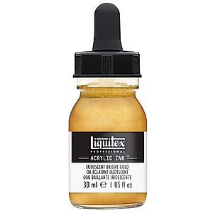 Liquitex Professional Acrylic Ink, 1-oz (30ml) Jar, Iridescent Bright Gold
