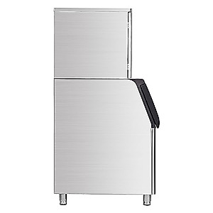 VEVOR Commercial Ice Maker, 360LBS/24H Ice Making Machine with 330.7LBS Large Storage Bin, 700W Auto Self-Cleaning Ice Maker Machine with 3.5-inch LED Panel for Bar Cafe Restaurant Business