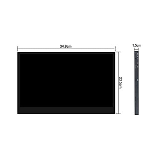 WWJ 13.1/15.4/17.1 Inch Portable Monitor Including Smart Case, 16:9 (Size : 15.4")