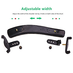 NANYI Violin Shoulder Rest for 3/4-4/4 size, Collapsible and Height Adjustable Feet, Violin universal Type Violin Parts soft easy to use, High strength sponge