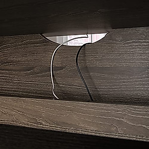 Sauder Hammond Desk, L: 67.56" x W: 29.21" x H: 30.0", Emery Oak Finish