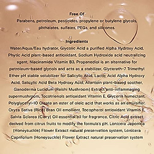 Moon Juice Acid Potion AHA and BHA Liquid Exfoliator | Chemical Skin Exfoliant to Resurface, Unclog & Balance | 25% AHA BHA Complex, Niacinamide & Reishi | Clean, Vegan, Cruelty-Free | 100ml (3.3 fl oz)