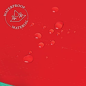 Handy Laundry Christmas Tree Storage Bag, Stores 7.5 Foot Artificial Xmas Holiday Tree, Durable Waterproof Material, Protect Against Dust, Insects, and Moisture, Zippered Bag with Carry Handles, (Red)