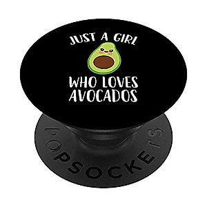 Just a Girl Who Loves Avocados for Women, Girls, PopSockets Swappable PopGrip