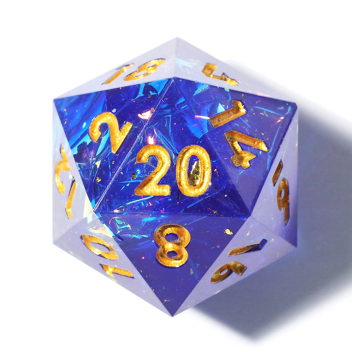 Mini Planet Dungeons and Dragons Dice D20 Polyhedral Dice D20 Role Playing Game Dice D20 Sharp Edged Dice Resin Dice Glitter Dice Galaxy Dice Sunshine Coast D20