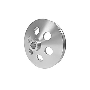 Scott Drake B-F811-WH 5.5" Billet Power Steering Pulley w/Holes