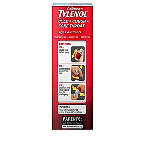 Tylenol Children's TYLENOLCold + Flu Oral Suspension, Bubblegum, 4 Fl. Oz