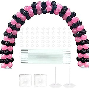 YALLOVE 21ft Balloon Arch Stand Kit, Free Combination in Width and Height (e.g. 10ft x 7.5ft), Convenient to Assemble and Disassemble