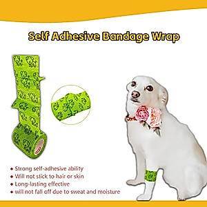 JVNZAM Vet Tape wrap, wrap Bandage 2 inch 12 Rolls,Cute Colorful Fruit Self Adhesive Bandage Wrap, Paw Bandages for Dog Cat Horse Pet Animals Wounds for Wrist Healing Ankle