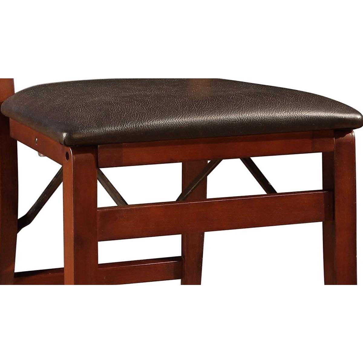 Linon Keira Pad Folding Chair, Set of 2, Engineered Wood