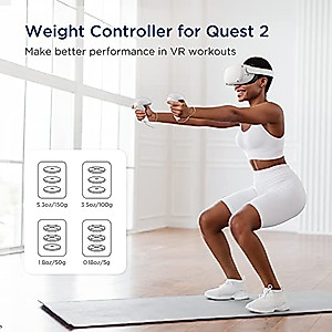 KIWI design Controller Extend Grips and VR Weight Controller Fitness Accessories Compatible with Quest 2