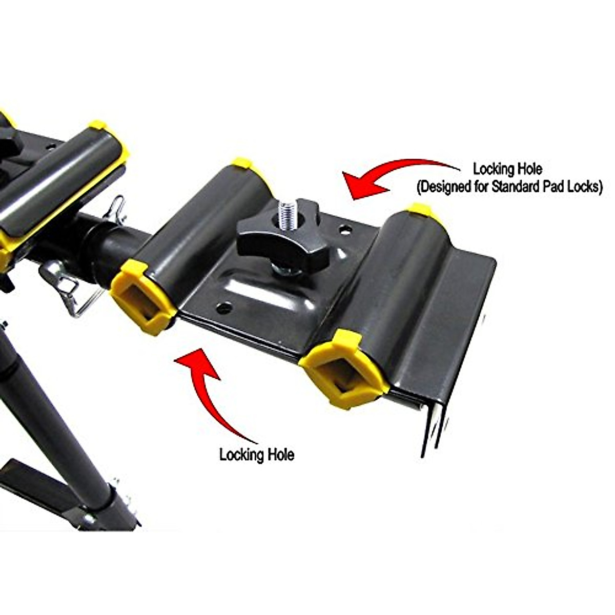 4-Bike Tow Hitch Rack Bicycle Rack Beach Cruiser Mountain Bike Rack (5/8" Hitch Lock Included)