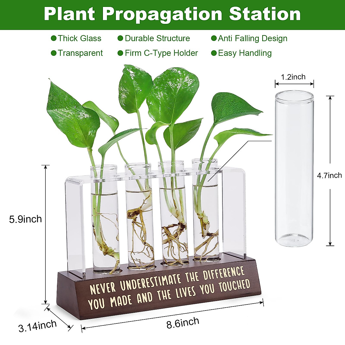 WelDesine Goodbye Gifts for Coworkers Leaving Gifts for Women, Planter Terrariums, Farewell Gifts for Friends, Going Away Gift for Boss Leaving Job, Retirement New Job Gifts for Men on Desk, SPJ001