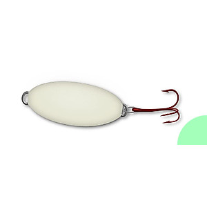 Big Nasty Tackle Super Glow Trout-N-Pout Spoon (1 Pack) (1 1/8 oz, Original Green)