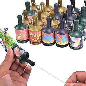 50Pcs Kids Mini Confetti Party Poppers for Wedding Birthday Graduation, Baby Shower Kids Toy Safe Confetti Poppers for Kids, Fun Party Supplies, Christmas Halloween Decorations