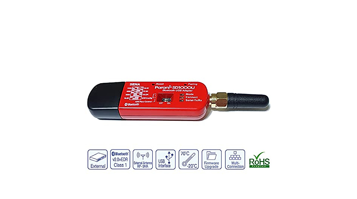 Sena SD1000U: Long-Range Bluetooth USB for Serial Port