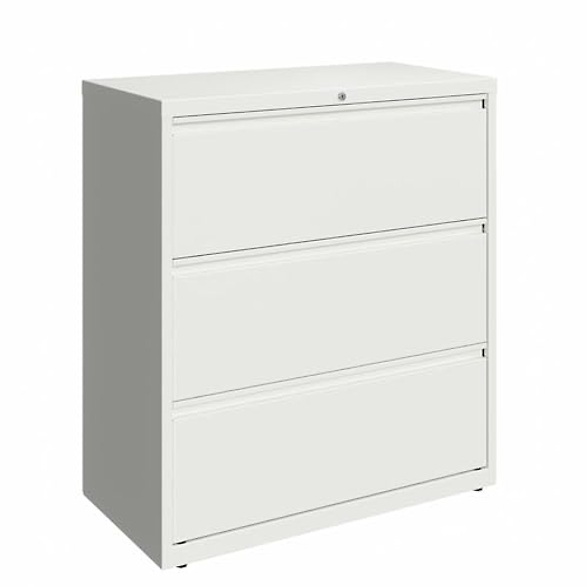 Hirsh 36-in Wide HL10000 Series 3 Drawer Metal Lateral File Cabinet White