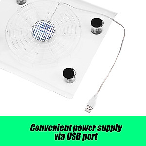 Notebook Cooler,Ultra Quiet USB Notebook Cooler,Cooling Pad Fans,with LED RGB Lights,for PS4/PS3/Laptop,Plug and Play