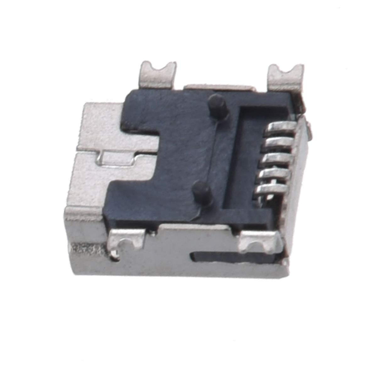 bnafes 10 Pcs Mini USB Type B Female Port 5-Pin 180 Degree SMD SMT PCB Jack Socket