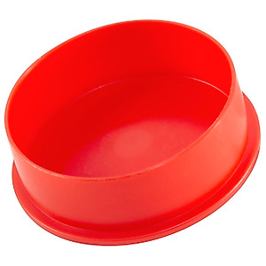 Caplugs EC-12 EC Series – Plastic Cap for Threaded Connectors, 40 Pack, Red LD-PE, Nominal Thread Size 3/4" Flanged, Protective Closures, Dirt and Moisture Seals, Finishing, Masking, Easy Removal