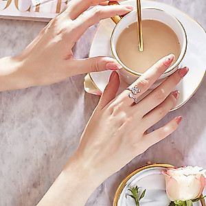 HOOHWE Axolotl Rings for Women 925 Sterling Silver Cute animal Rings Axolotl Jewelry Gifts for Woman Teen Daughter