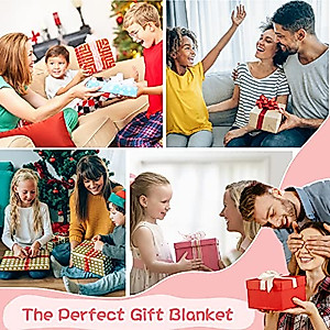 udten Fox Gifts for Women, Fox Blanket with Flower Decor, Fox Gifts for Fox Lovers Fox Blankets for Girls, Fox Throw Blanket for Kids Women Birthday Mother's Day Children's Day Gifts,60"x50", Black