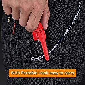Neoteck Non-Contact AC Voltage Tester Pen Phase Sequence Detector with Adjustable Sensitivity 12V-1000V/48V-1000V, LCD Display, Buzzer Alarm, LED Flashlight, Live/Null and 3 Phase Wire Judgment