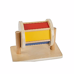 Tiger Montessori Spinning Rainbow Drum Toys for 612 Month Babies Infant 3 Month 1 Year Toddlers TI4501