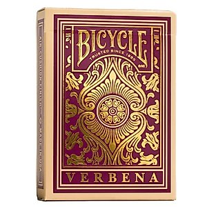 Bicycle Verbena Floral Premium Playing Cards, Gold Foil, 1 Deck