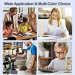 Calculators Desktop, Large Display Solar and Battery Power, Aesthetic Office Supplies, 12 Digit Small Basic Standard Functional Desk Calculator Cute for Office, Home, School (Blue)