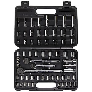 Pittsburgh 64 Piece 1/4, 3/8 and 1/2 Socket Set