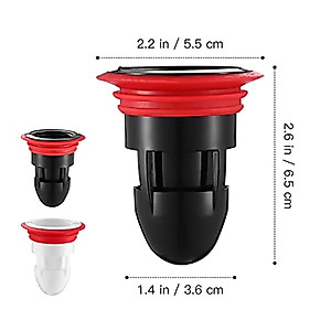 MAGICLULU 4pcs Shower Floor Drain Backflow Preventer One Way Drain Valve Sewer Core Odor- Resistant Floor Plugs for Home Kitchen Bathroom