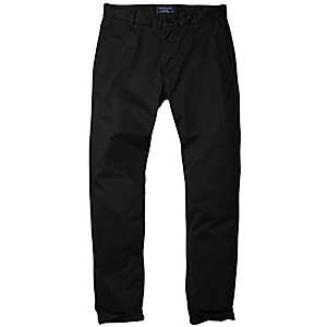 Match Men's Slim Fit Tapered Stretchy Casual Pants (32W x 31L, 8050 Black)
