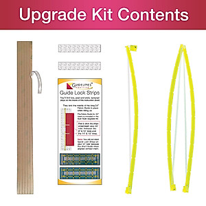 Guidelines4quilting Quilt Ruler Upgrade Kit, Clear