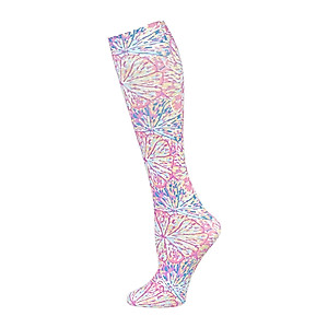 Hocsocx Citrus Pink Blossoms Socks Performance Liner Moisture-Wicking Protection for Field Hockey, Ice Hockey, and Soccer