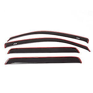 Auto Ventshade [AVS] In-Channel Ventvisor / Rain Guards | Smoke Color, 4 pc | 194415 | Fits 2007 - 2014 Cadillac Escalade