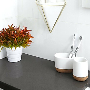 NAHUAA 8Bundles Artificial Plants Outdoor No Fade Fake Greenery Stems Faux Grass Plant for Spring Home Porch Garden Hanging Baskets Windowbox Table Centerpiece