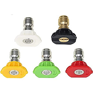 Tool Daily Foam Cannon with 1/4 Inch Quick Connector, 1 Liter, 5 Pressure Washer Nozzle Tips