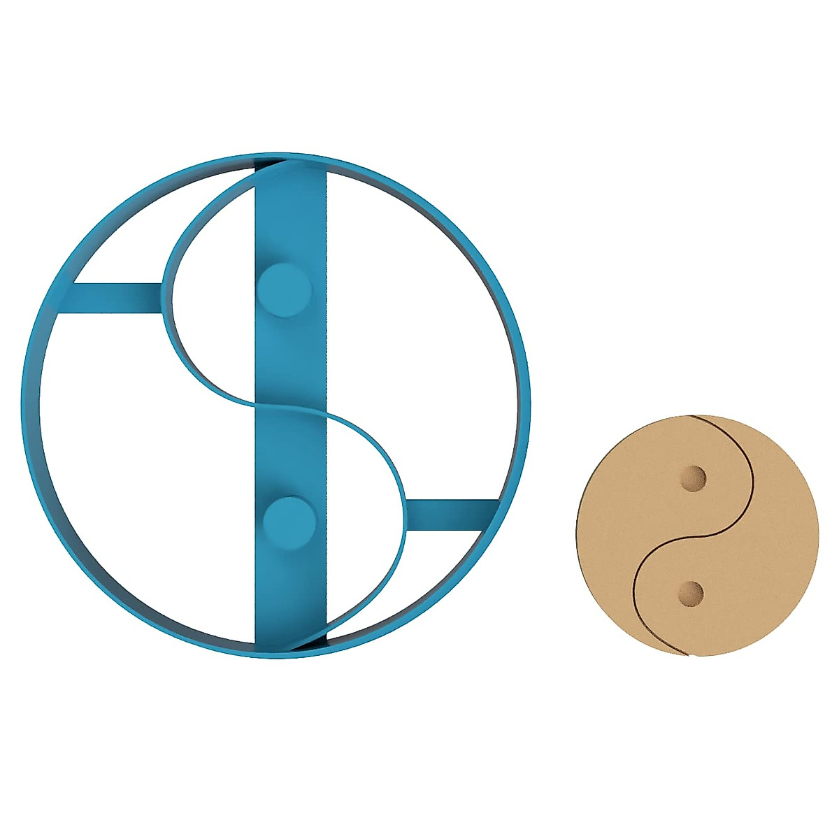 Yin Yang Symbol - Cookie Cutter/Sugar Cookie/Fondant/Clay (1085)