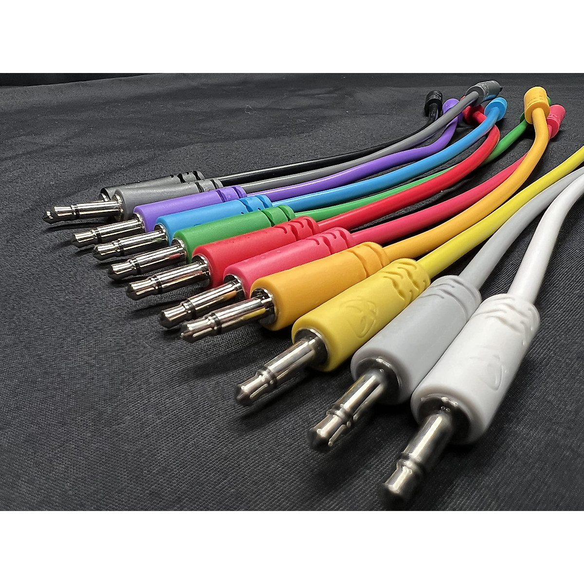 Luigis Modular Supply Spaghetti Eurorack Patch Cables - Package of 5 Gold/Orange Cables, 24 (0 cm)