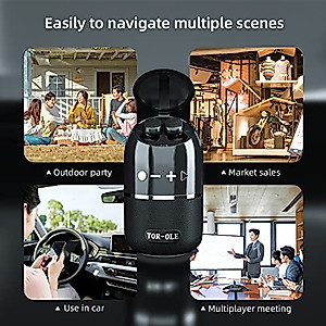 TOR-OLE Portable Bluetooth Speaker with Wireless Headphone, Waterproof Wireless Speaker Outdoor Speakers Support Karaoke TF Card Auxiliary Input U Disk to Play MP3 Music, Bluetooth 5.0 for Home,Party