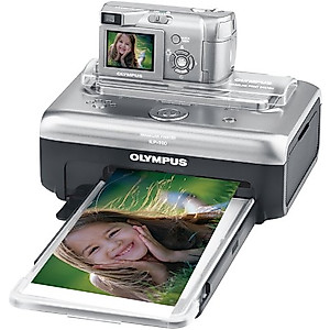 Olympus D555 5MP Digital Camera with 2.8x Optical Zoom & ILP-100 Photo Printer Bundle