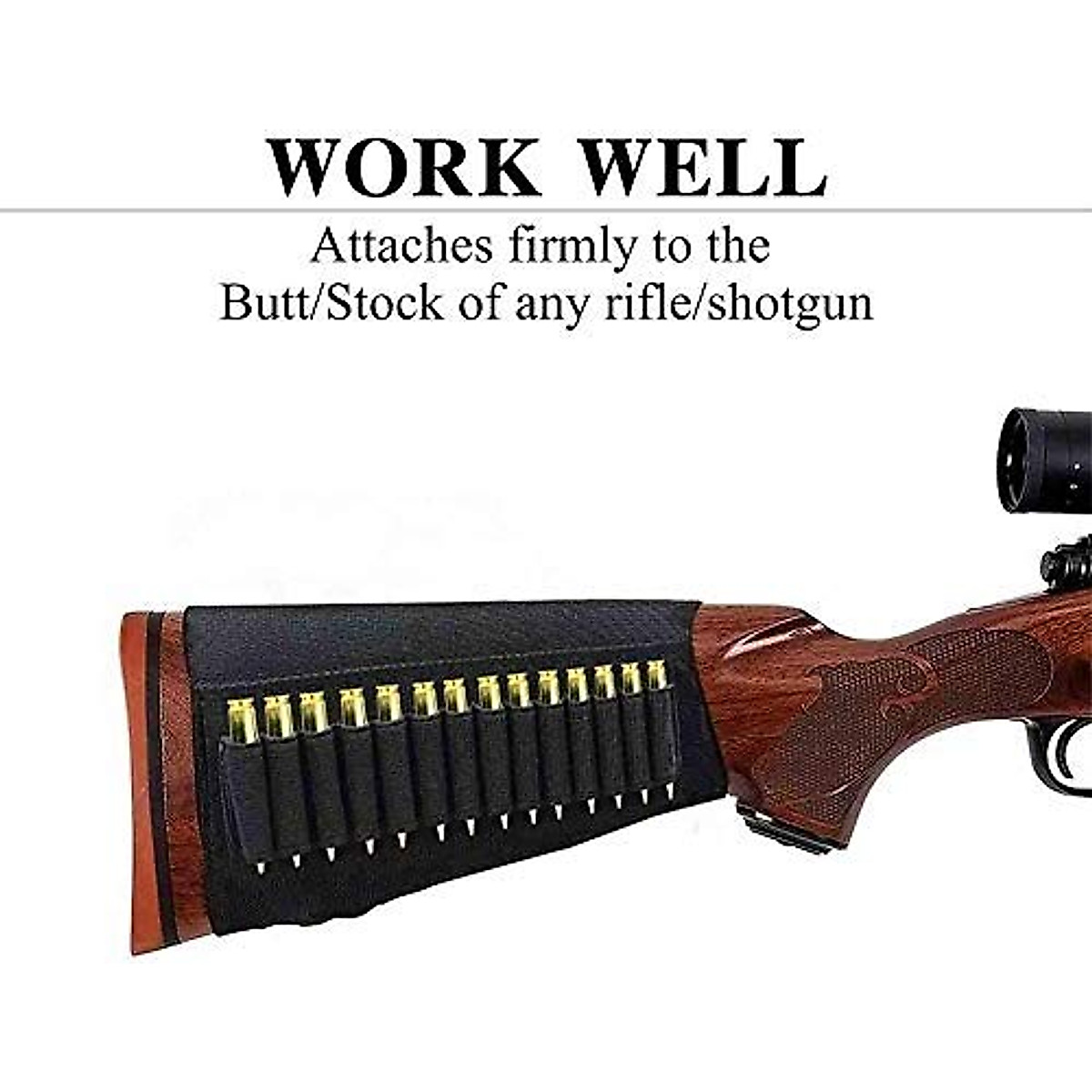 ACEXIER Ammo Holder Cartridge Shot Gun Shell Magazine for 5.56mm .22/.223.204 Gun Shell Holders Hunting Butt Holder 14 Round